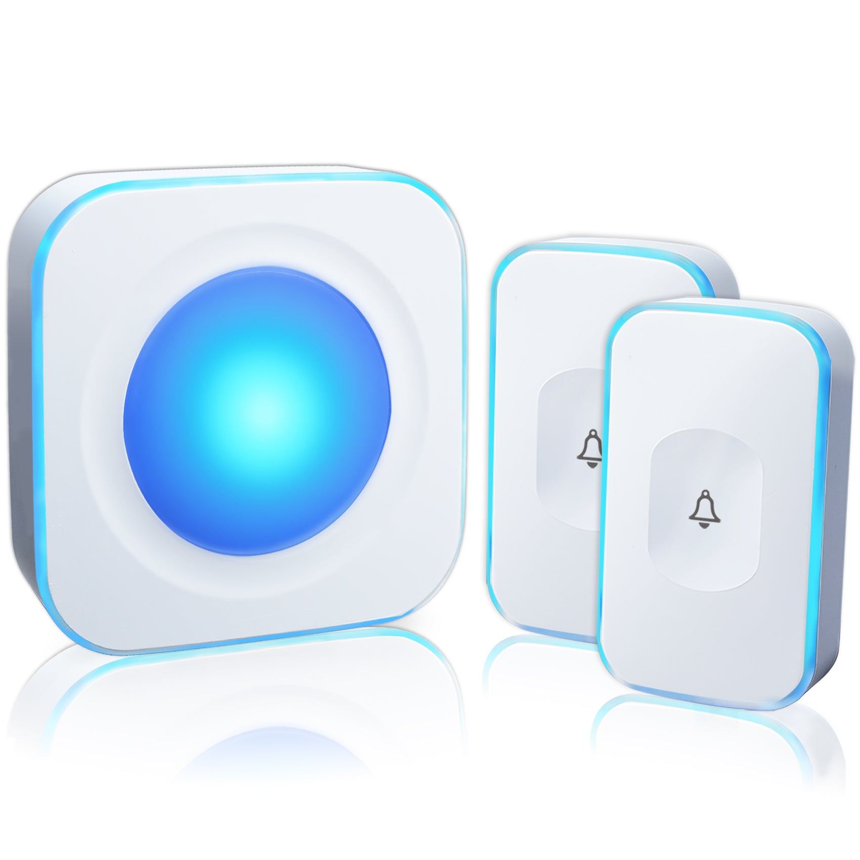 D-157AB Long Range Flashing Light Wireless Doorbell With Front Door and ...